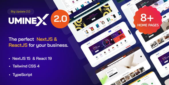 Uminex- Digital Store React & NextJS Template by wikitemplate | ThemeForest